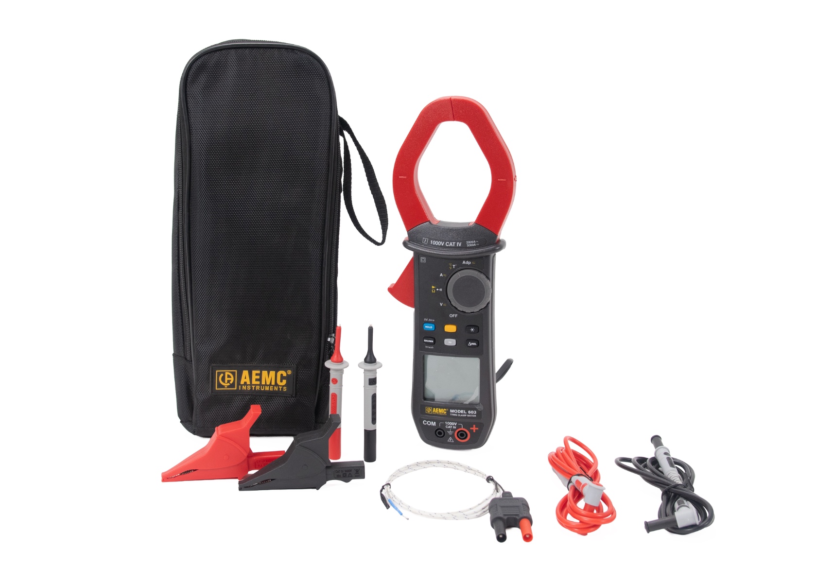 New AEMC 603 TRMS Clamp-On Meter, 3000A AC/DC | Cartoli