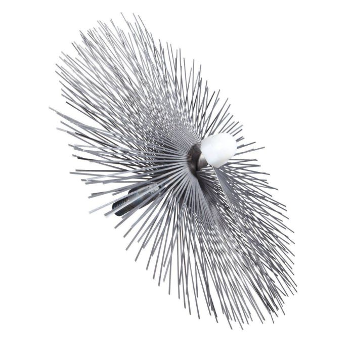 WOHLER 10-inch 3 Layer Threaded Brush Stainless Steel Flatwire (1376 ...
