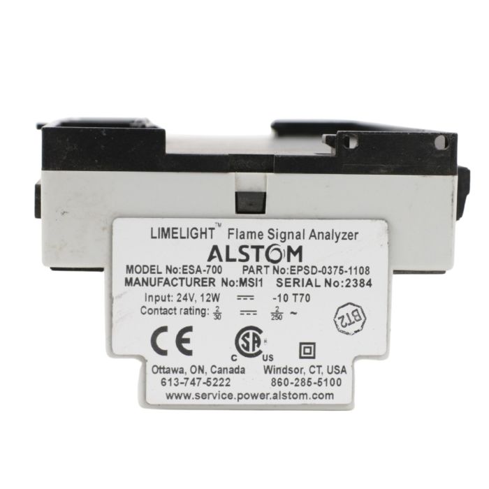 Alstom ESA-700 UV Flame Signal Analyzer Limelight