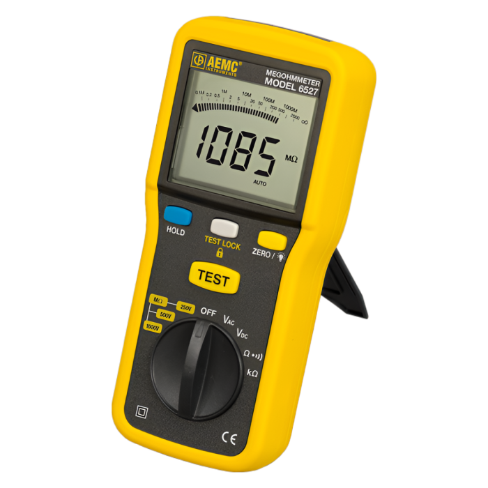 AEMC 6527 Digital Megohmmeter Insulation and Continuity Tester | 250V ...