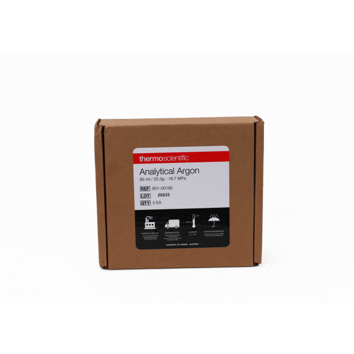 Thermo Scientific Compressed Argon 85 mL Set of 5 | Leak-Proof Vials ...