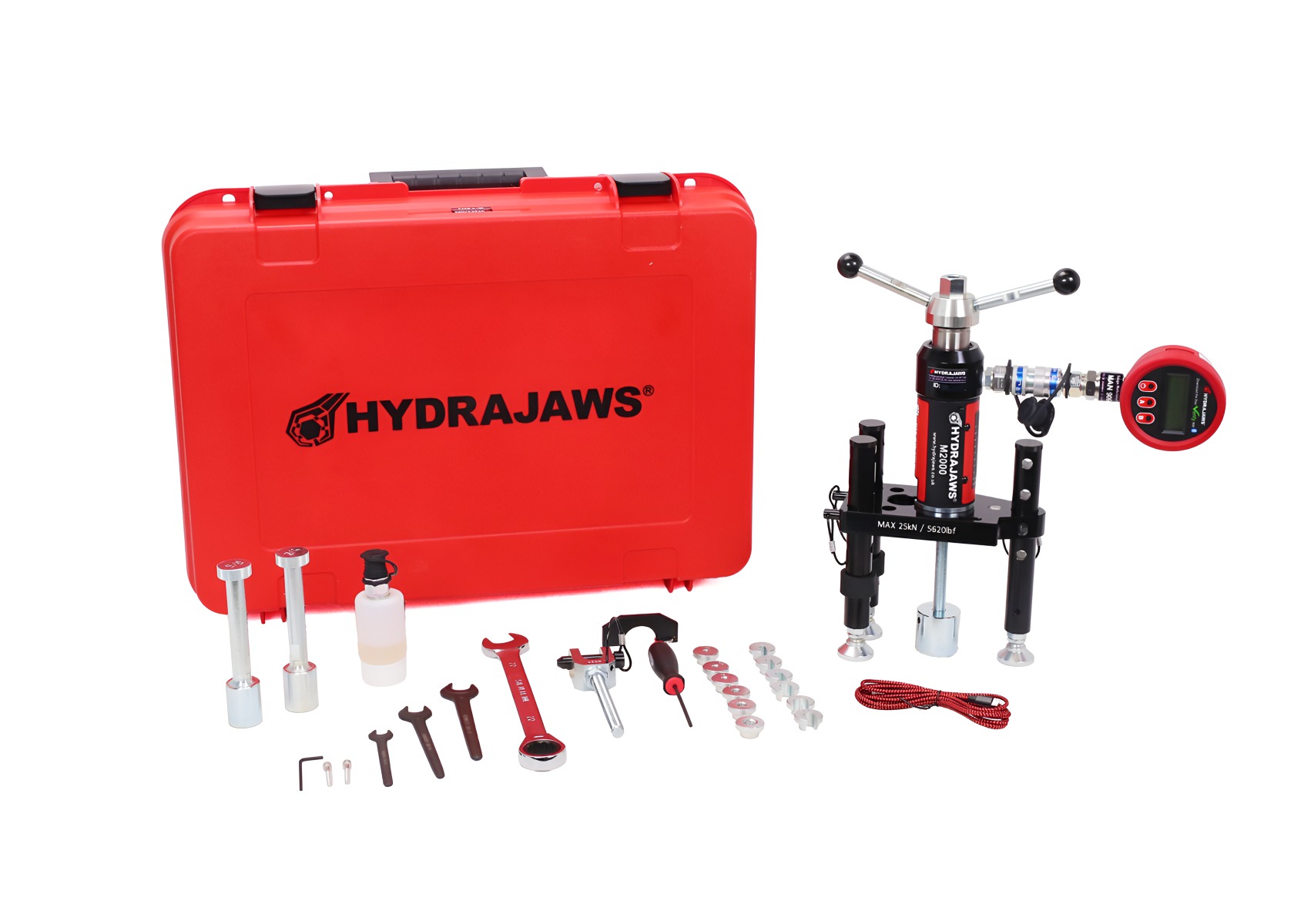 Hydrajaws M2000 PRO Anchor Tester Kit | 25kN Digital Gauge, Adjustable ...