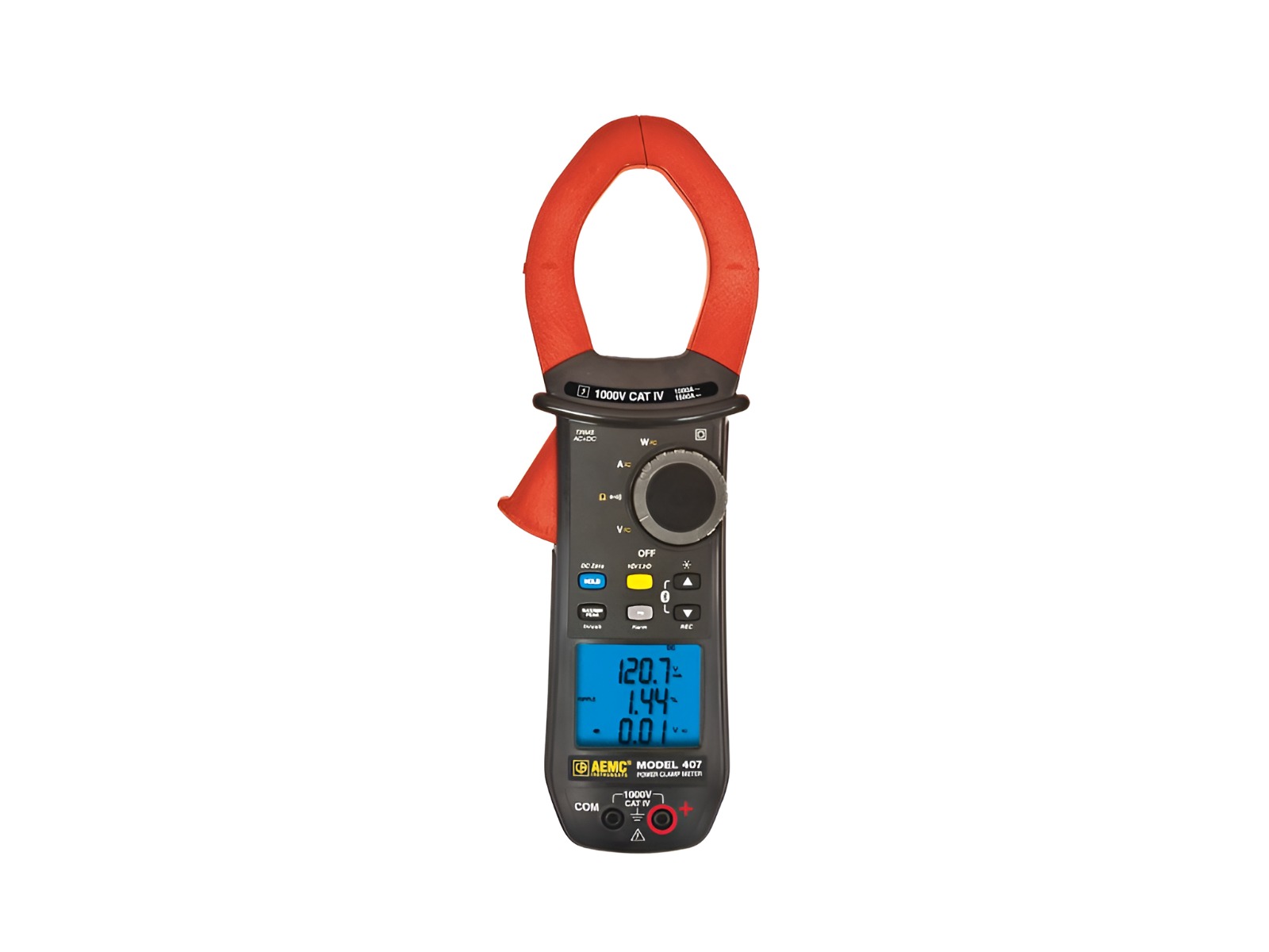 AEMC Power Clamp-on Meter Model 407 | True RMS AC/DC Measurement, 1000A ...