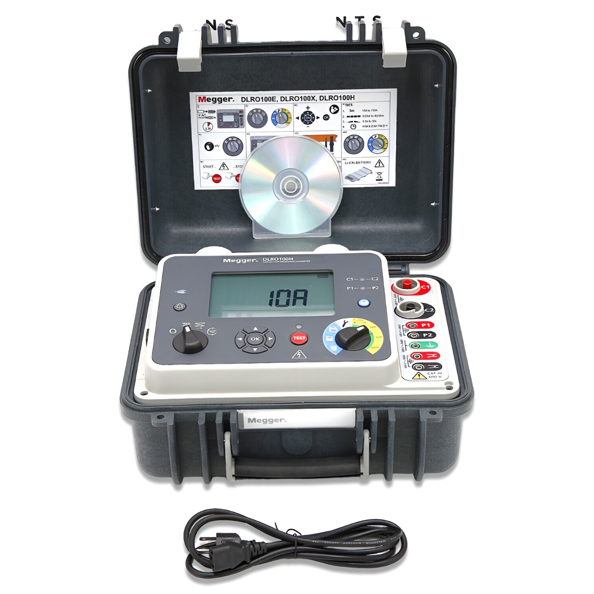 Megger DLRO100 Low Resistance Ohmmeter | Portable 100A Tester, IP65 ...