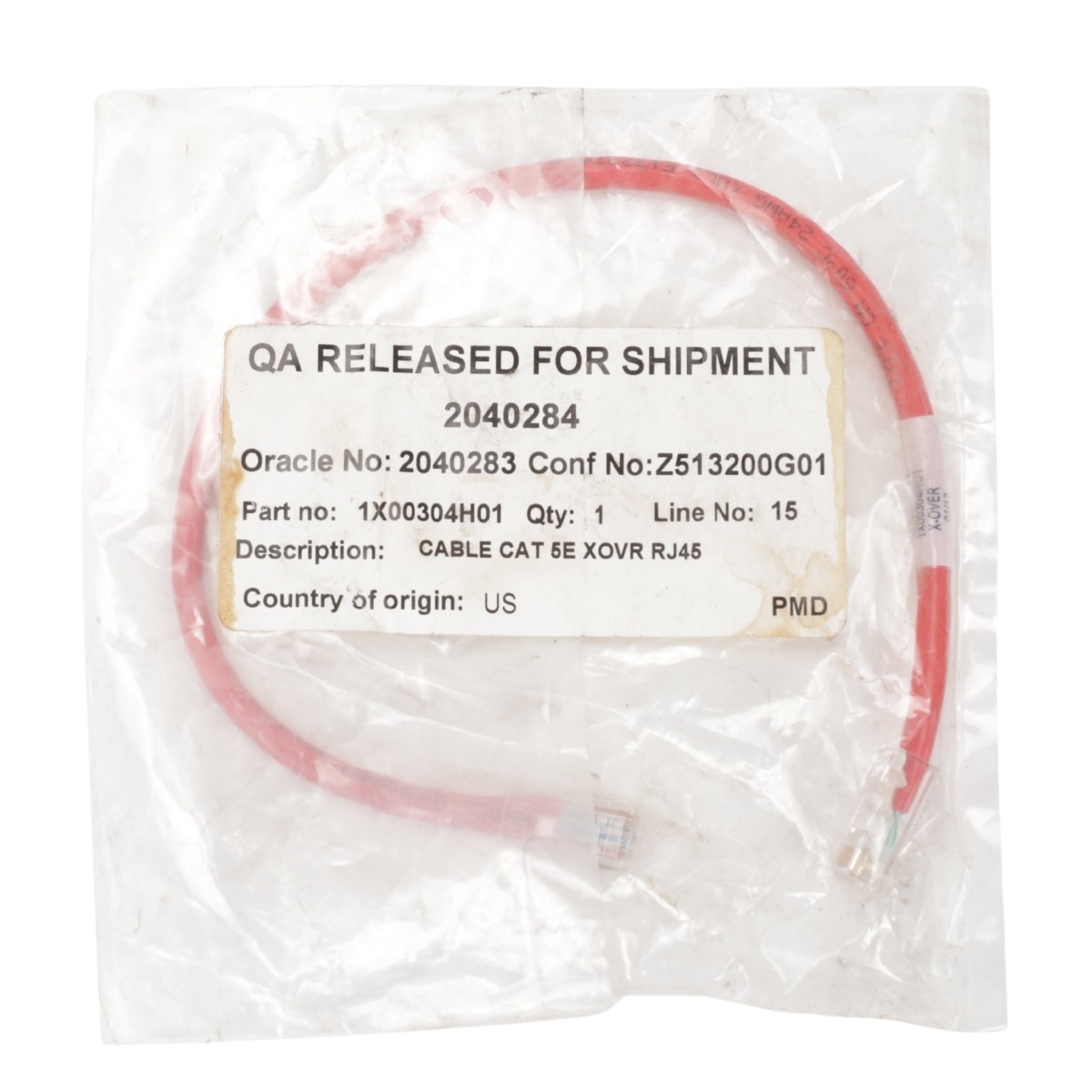 Oracle 2040-283 CAT5e RJ45 Crossover Cable